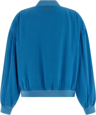 Versace Silk Poplin Blouson - Blue