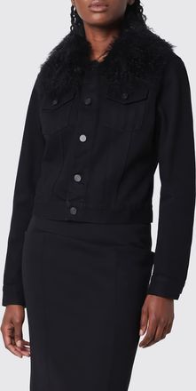 Alaia Veste en jean en coton avec poches plaqu&eacute;es et boutons