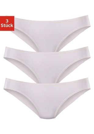 Lascana Bikinislip LASCANA aus hochwertiger Modal-Qualit&auml;t, Damen, Gr. 32/34, wei&szlig;, Obermaterial: 94% Modal (TENCEL), 6% Elasthan, unifarben, k&ouml;rpernah, Unter