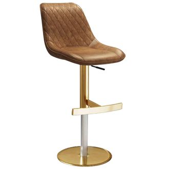 Generic Drehbarer Barhocker, h&ouml;henverstellbar von 60 bis 82 cm, mit T-f&ouml;rmiger Fu&szlig;st&uuml;tze f&uuml;r K&uuml;che und Restaurant