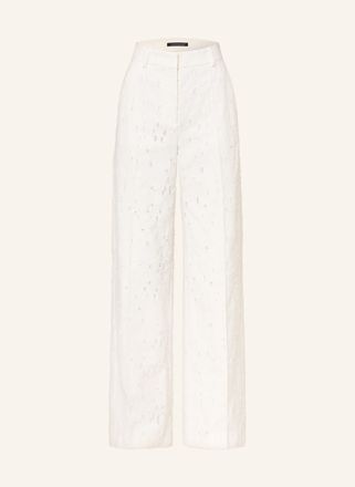 Luisa Cerano Luisa Cerano Wide Leg Jeans Mit Pailletten weiss