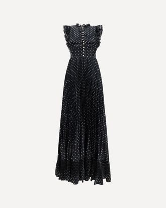 Self Portrait Polka dot long Dress Female 10