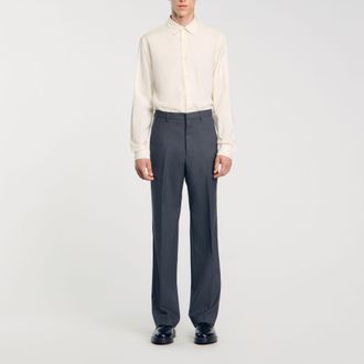 Sandro Pantalon de costume large