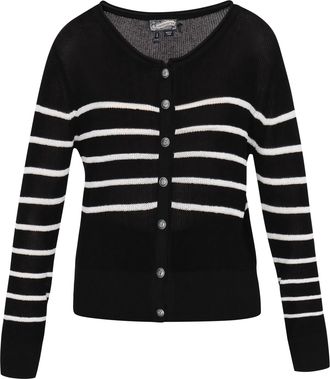 Dreimaster Dreimaster Strickjacke Frauen schwarz/offwhite