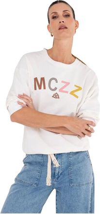Maicazz Femme, Sweatshirts et sweats &agrave; capuche, Blanc, Taille: 46 FR Terra SweaT-shirt