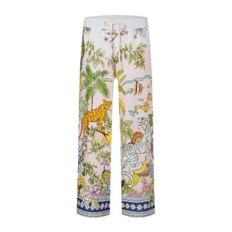 Cambio Femme, Pantalons, Multicolore, Taille: 46 FR Wide Pantalons