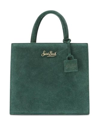 MC2 Saint Barth mini sac &agrave; main &agrave; logo emboss&eacute; - Vert