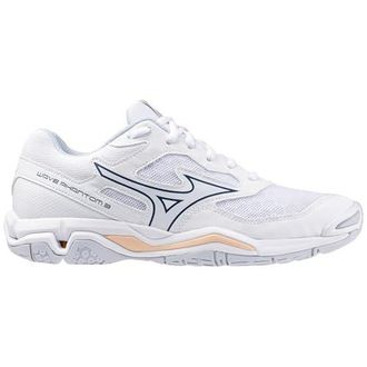 Mizuno Mixte Shoe Wave Phantom Wos Chaussures, Blanc/Bleu Marine (Peony Peach), 43 EU