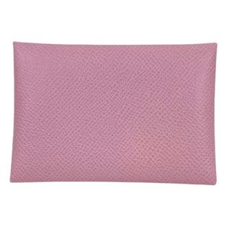 Herm&egrave;s Porte-cartes Pre-owned - Femme - Pre-owned - Rose - Taille: ONE Size