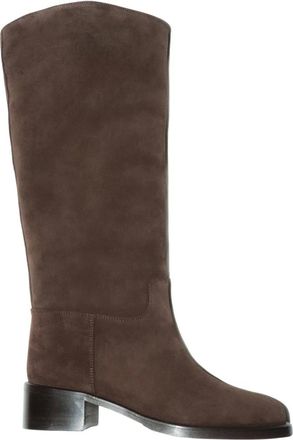 Estro & Luminara Femme, Chaussures, Brun, Taille: 36 EU Bottes hautes &agrave; talon bas