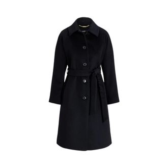 Ralph Lauren Femme, Manteaux, Noir, Taille: 36 FR Cappotto Monopetto