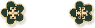 Tory Burch Femme, Accessoires, Vert, Taille: ONE Size Kira Earrings
