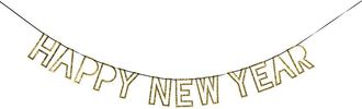 Meri Meri Silvester Glitzer Girlande, Gold