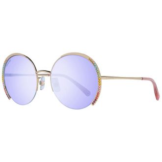 Swarovski Runde Halbrand-Sonnenbrille - - Accessories - Damen - Gelb - ONE SIZE