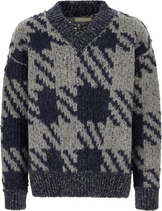 Dries Van Noten V-neck Strickware - - Knitwear - Herren - Blau - XL
