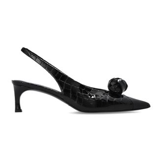 Rotate Rotate Birger Christensen, Femme, Chaussures, Noir, Taille: 36 EU Escarpin slingback en cuir