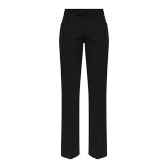 Balmain Wollhose mit G&uuml;rtel - - Trousers - Damen - Schwarzk - M