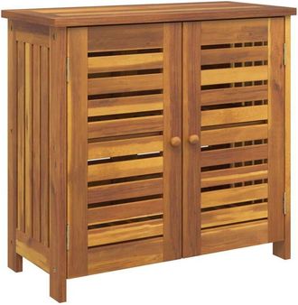 vidaXL Garten-Schrank mit Speicher mit Tür Braun 75 x 35 x 70cm Vidaxl