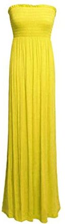 21Fashion Maxi Robe Plus La Taille Sheering Plaine Boobtube - Femme