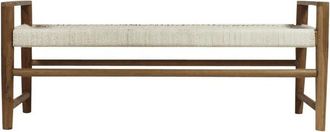 Made In Meubles Banc en bois de teck Pénélope