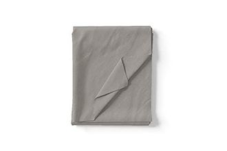 Homemania 13057 Stecker Two - doppelt, einfarbig - für das Bett - mit grauem Kissenbezug aus Baumwolle, 240 x 280 cm