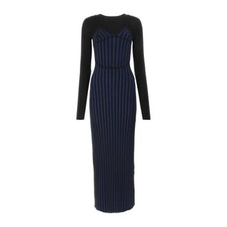 Dion Lee Femme, Robes, Multicolore, Taille: 40 FR Robe Longue en Laine