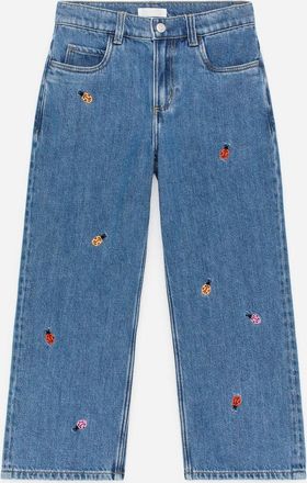 Arket Bestickte Jeans -Blau
