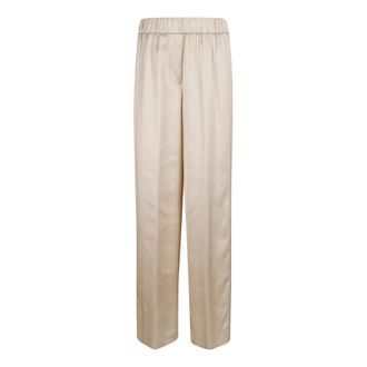 PESERICO Pantalone Raso di Viscosa - - Trousers - Damen - Beige - L