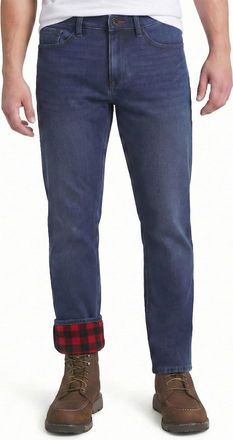 Weatherproof Vintage Fleece-gef&uuml;tterte Jeans f&uuml;r Herren - normale Passform, weich und warm, kaltes Wetter, isolierte Fleece-Winterhose f&uuml;r Herren, Osaka, 42W / 30L