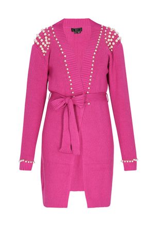 Faina Strickjacke Damen Fuchsie