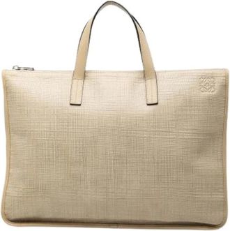 Loewe Sac daffaires Pre-owned - Femme - Pre-owned - Beige - Taille: ONE Size