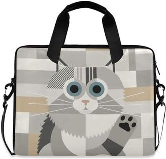 Alaza Sac pour ordinateur portable de 40,6 &agrave; 15,6 cm, motif animal terrier de Boston, sac pour ordinateur portable pour femme, homme, &eacute;tudiant, travail, voy