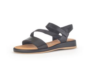 Gabor Damen Riemchensandalen, Frauen Sandalen,Leichte Mehrweite (G),Strandschuhe,Sandaletten,Sommersandalen,bequem,flach,schwarz,36 EU / 3.5 UK