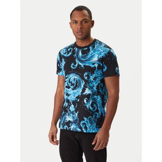 Versace Jeans Couture T-Shirt 80GAH6S0 JS543 Blau Regular Fit