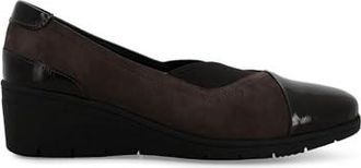 Melluso Collier Confortable pour Femme en Cuir Verni et Nubuck Souple Marron k91616z 39