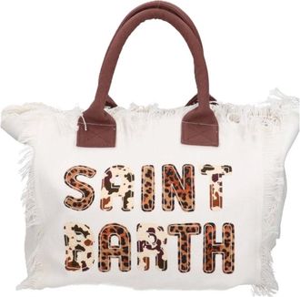 MC2 Saint Barth Femme, Sacs, Blanc, Taille: ONE Size Vanity Shoulder Bag