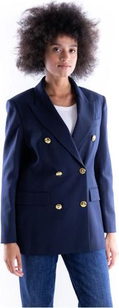 Pinko Pinko, Femme, Vestes, Bleu, Taille: 40 FR New Guinea Blazer