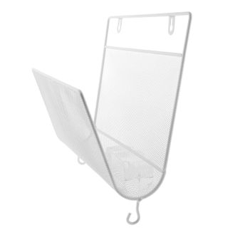 Lurrose Wandh&auml;ngendes Metall B&uuml;cherregal mit Gro&szlig;em Fassungsverm&ouml;gen Wandmontierter Organizer f&uuml;r Zeitschriften Zeitungen und Dokumente Platzsparendes Wandreg