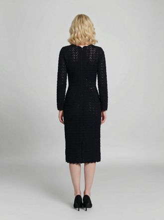Dolce & Gabbana Scalloped-Hem Knit Dress - Black
