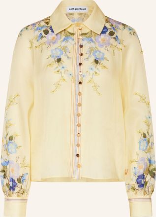 Self Portrait Self-Portrait Hemdbluse gelb