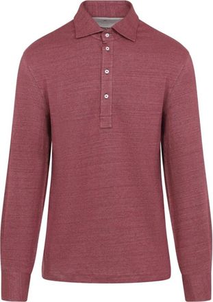 Brunello Cucinelli Homme, Tops, Rose, Taille: M Polo en jersey