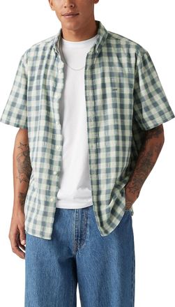 Levi's Herren Authentic Hemd mit kurzen Ärmeln Xavier Plaid Vintage Indigo X Multi Colour XL