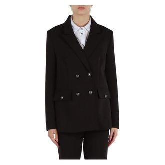 Guess Doppelreihiger Stretch-Stoffmantel - - Jackets - Damen - Schwarzk - XS