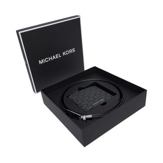 Michael Kors Set Geldb&ouml;rse und G&uuml;rtel MICHAEL Michael Kors 39S4LBLN4B Schwarz