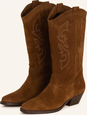 BA&SH Ba&Sh Cowboy Boots Claurys braun