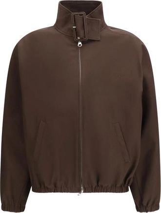 Courr&egrave;ges Buckle Zipped Bomber Jacket - - Jackets - Damen - Braun - M