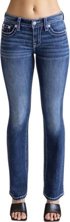Miss Me Damen, Jeans, Blau, W28Gr&ouml;&szlig;e