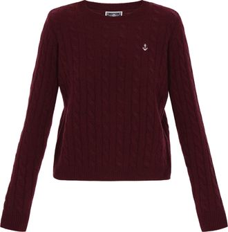 Dreimaster Dreimaster Pullover Frauen Burgund