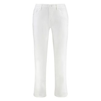 7 For All Mankind Femme, Jeans, Blanc, Taille: W28 Jean Droit avec D&eacute;tails M&eacute;talliques