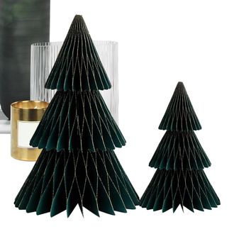 Generic Papier-Weihnachtsbaum, Weihnachts-Papier-Weihnachtsbaum | Vistaprint Desktop-Weihnachtsbaum aus Papier - -Papierbaum mit mehrschichtigem Mittelstück, 